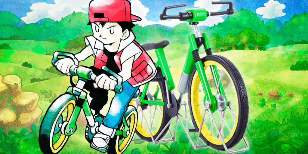 Pokemon Bicycle Replica: Red and Blue Bike Reimagined - Play Tan